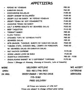 【フィリピン料理】R & J Bulalohan：Grab Foodで注文するならここ｜ハロハロNET